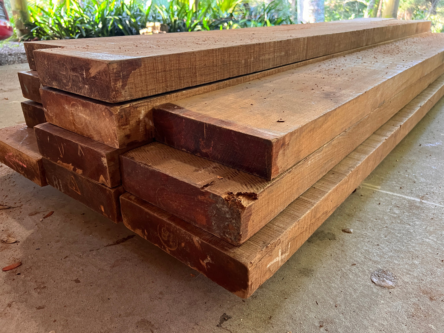 Burmese Teak - FEQ / Grade A - Rough Sawn Beams 160 x 55mm – Deep Sea ...