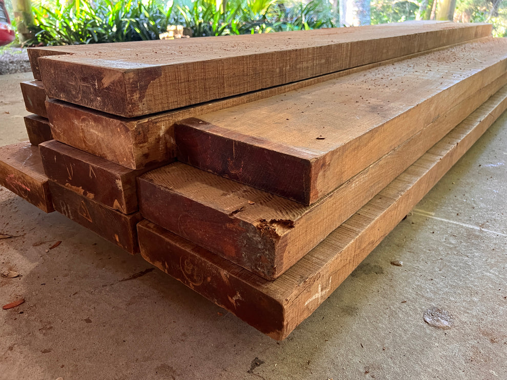 Burmese Teak - FEQ / Grade A - Rough Sawn Beams 160 x 55mm – Deep Sea ...